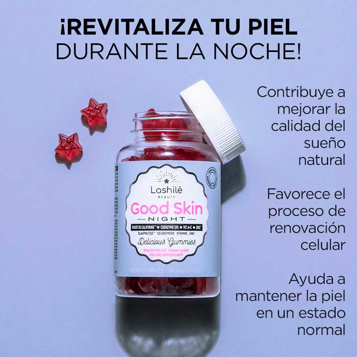 Lashile Beauty Good Skin Night 60 Gominolas