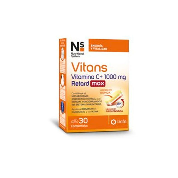 Ns Vitans Vitamina C+ 1000 mg Retard Max 30 Comprimidos